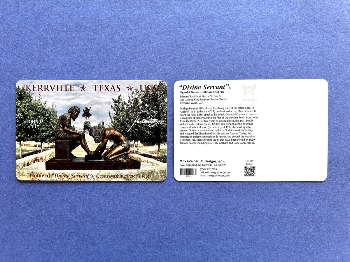 Postcard - "Divine Servant" TCK background – Max Greiner Jr. Designs, LLC