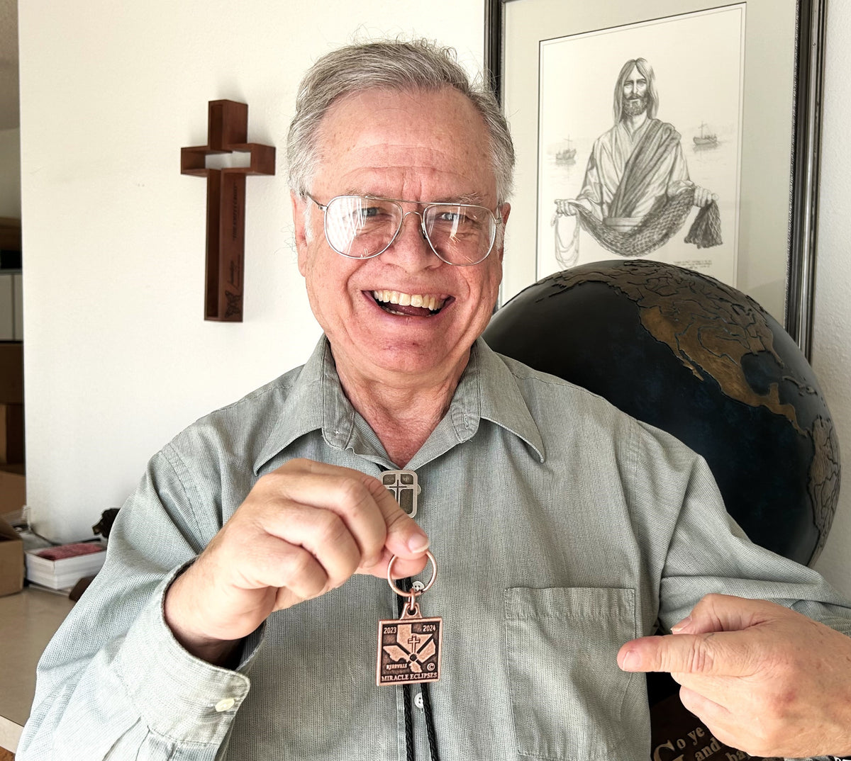 "Eclipse" Brass Key Ring - Copper Finish – Max Greiner Jr. Designs, LLC