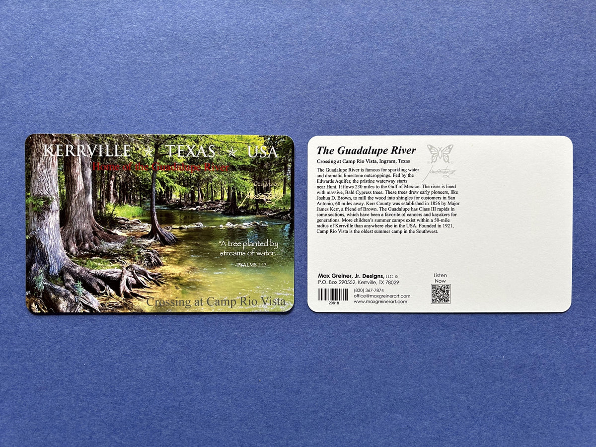 Postcard - Guadalupe River, Rio Vista Crossing – Max Greiner Jr ...