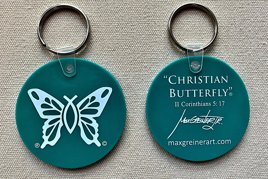 "The Christian Butterfly" Soft Plastic Key Ring – Max Greiner Jr ...