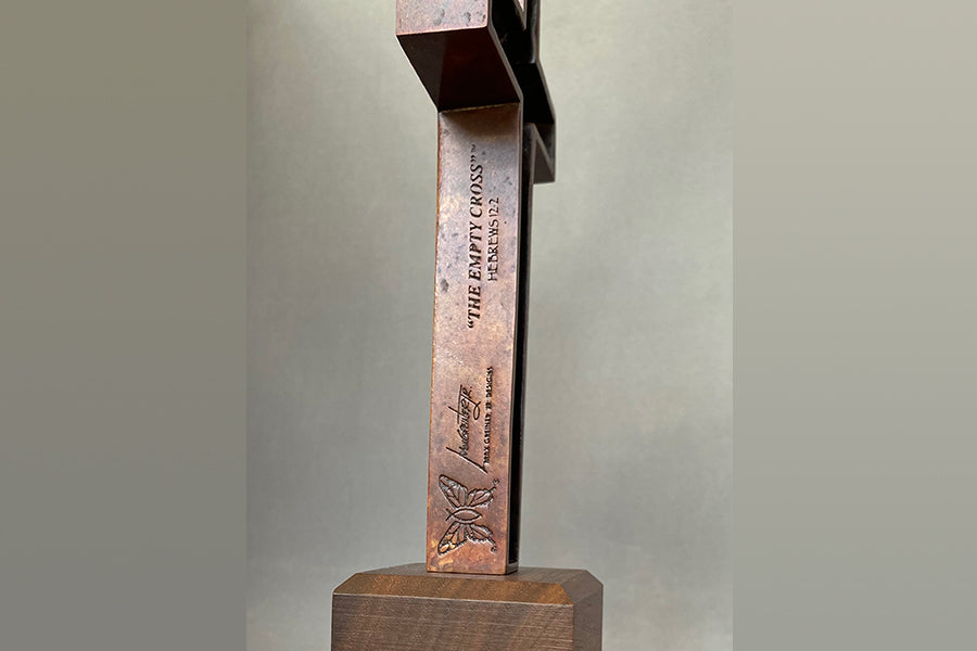 "The Empty Cross" 7 inch Bronze on Walnut Pedestal – Max Greiner Jr ...